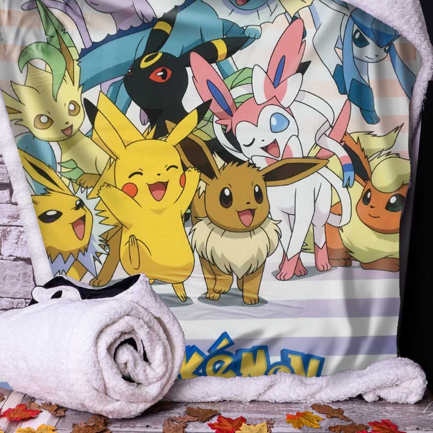 Pokemon Eevee Evolutions Throw | Nemesis Now Wholesale Giftware